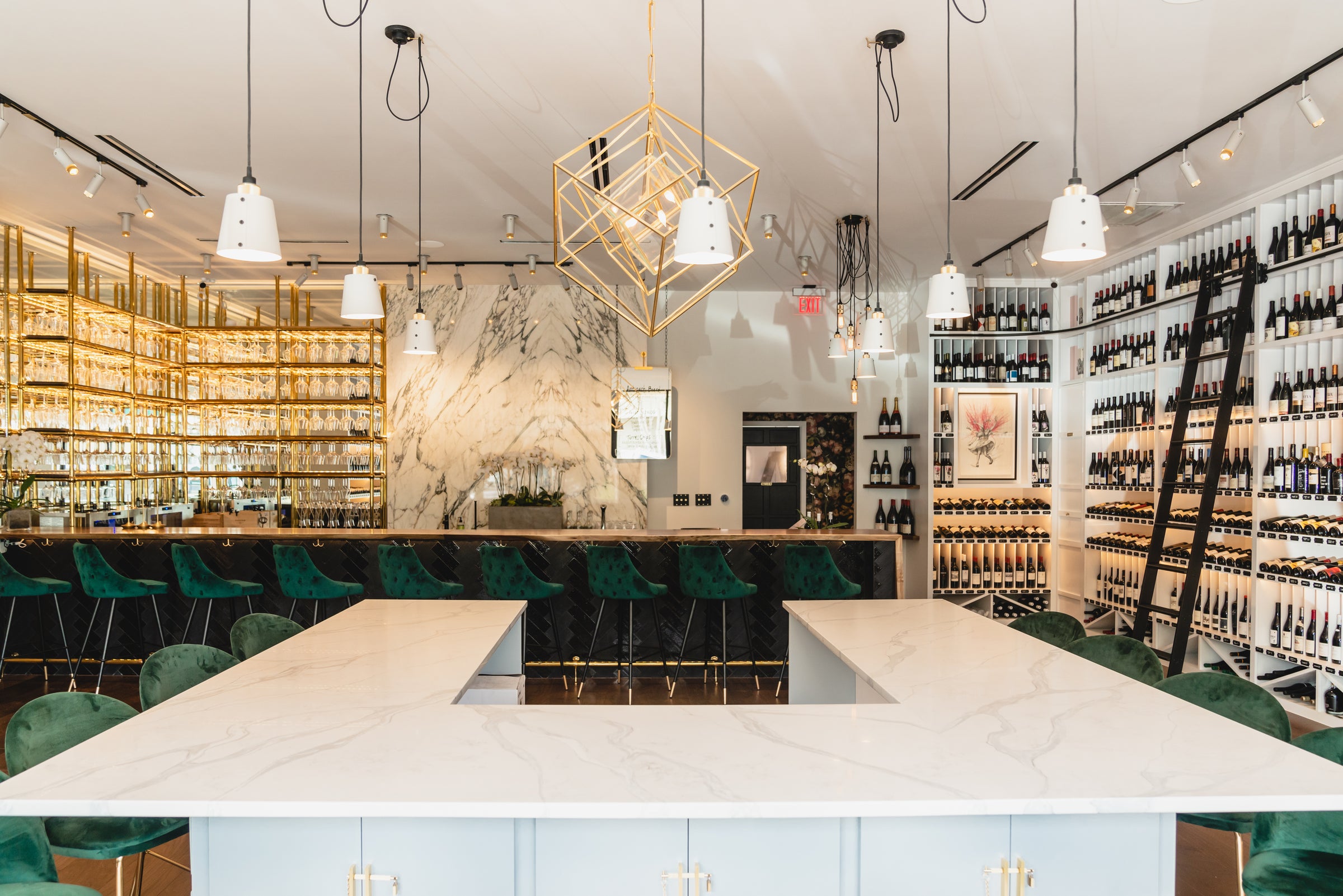 elevated wine shop modern wine bar